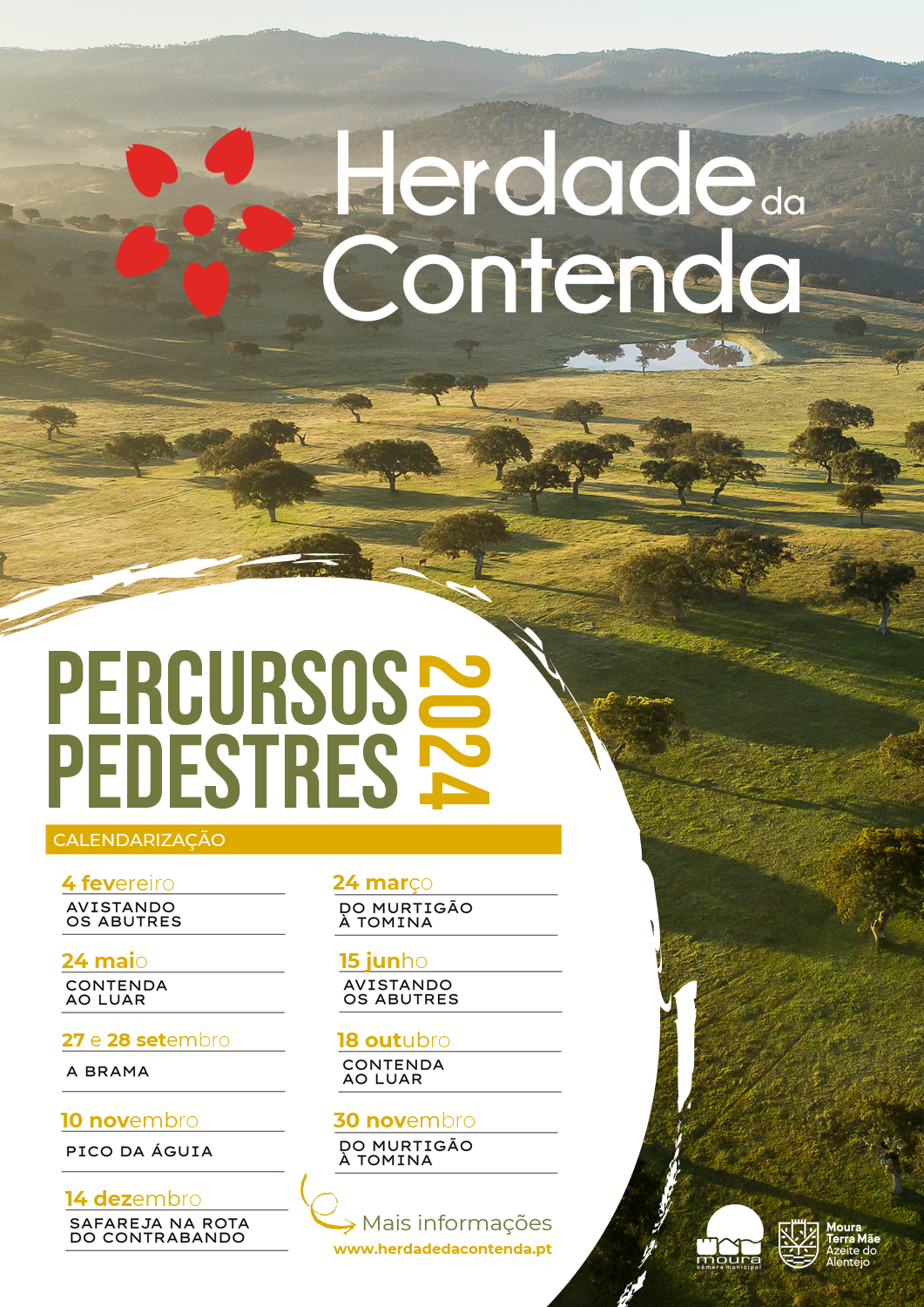 Moura: Percursos Pedestres para 2024 - Herdade da Contenda - Diário do Sul